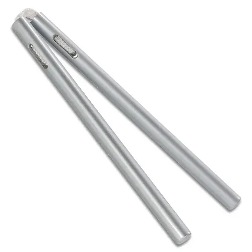 Graphite Corded Speed Nunchaku - Silver Graphite Nunchucks | KarateMart.com
