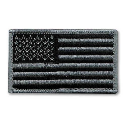 Grayscale American Flag Patch - Grey USA Flag Patches | KarateMart.com