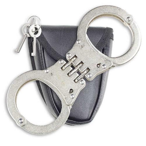 Heavy Duty Hinged Handcuffs - Metal Shackles - Wrist Restraints ...