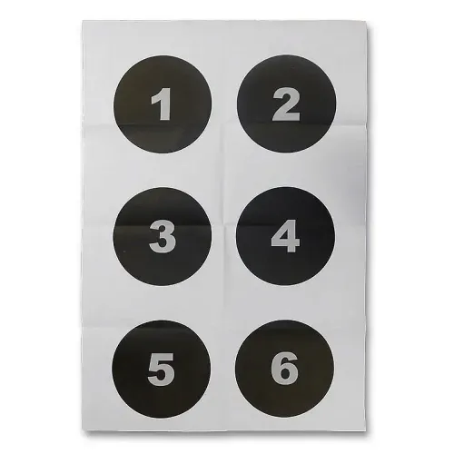 Large Black Dots Target Poster - Throwing Knife Targets - Paper Target ...