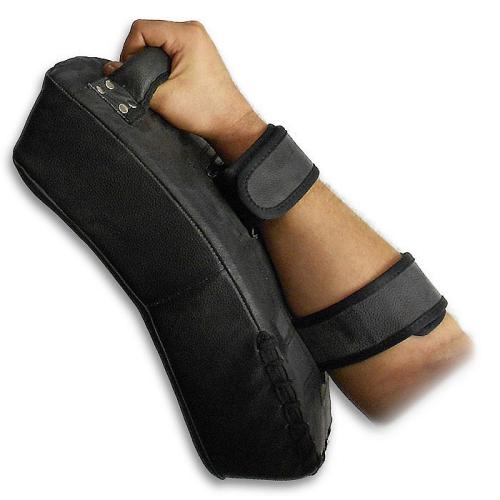 Leather Curved Thai Kick Pad - Curved Kickboxing Shield - Curved Muay ...
