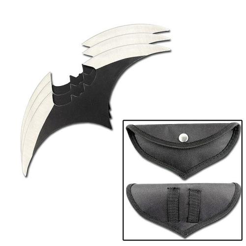Legendary Bat Wing Set - Stainless Steel Bat Wings - Batwing Throwing Star