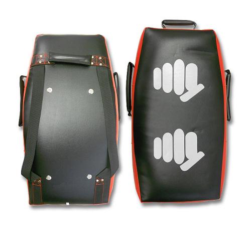 Multi-grip Kick Shield - Black And Red Kick Shields