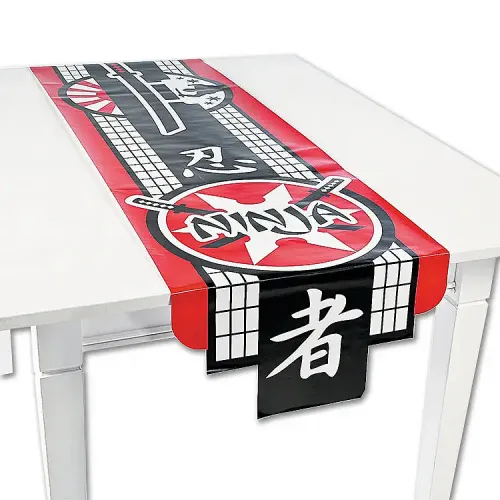 Ninja Party Table Runner - Karate Table Cover - Martial Arts Table ...