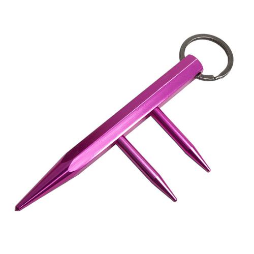 Pink Ninja Spike Keychain - Two-Prong Kubotan - Self-Defense Weapon ...