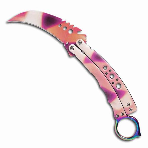 Pink Talon Karambit Balisong - Pink Karambit Butterfly Knife - CSGO ...