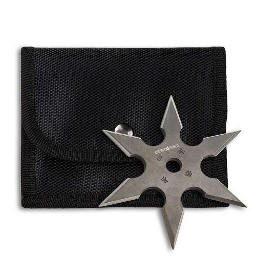 Professional 6-Point Throwing Star - Silver Ninja Stars - Silver ...