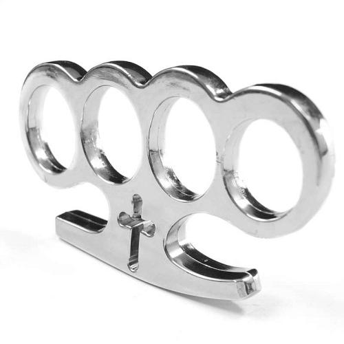 Right Cross Knuckle Duster - Metal Brass Knuckles - Fist-Loading ...