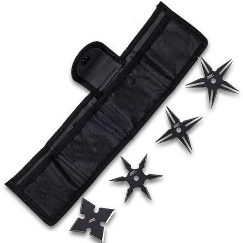 Shuriken Variety Pack - Black Throwing Stars - Traditional Ninja Stars