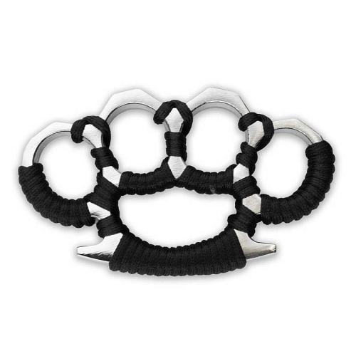Silver Cord Wrapped Knuckles - Paracord Brass Knuckles - Wrapped ...