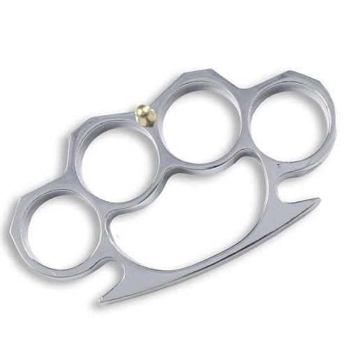 Silver Knuckle Duster - Legal Brass Knuckles - Banned Weapons ...