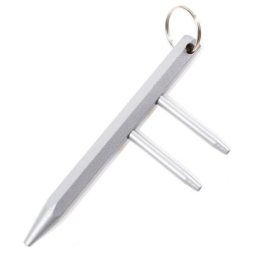 Silver Ninja Spike Keychain - Self-Defense Weapon - Spiked Kubotan key ...