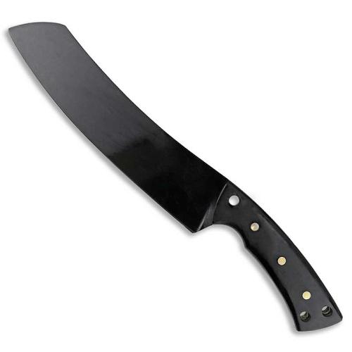 Stealth Assassin Combat Knife - Midsized Black Machete - High Carbon ...