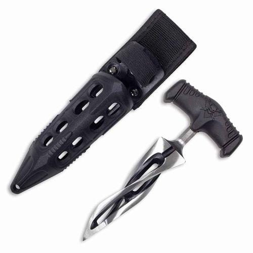 Twisted Blade Push Dagger - Tri Edge Knives - Spiraling Punch Handle ...