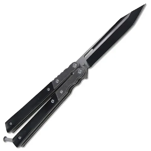 Urban Steel Butterfly Knife - Stonewash Balisong | KarateMart.com