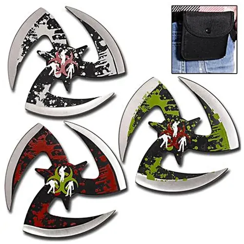 Vortex Zombie Killer Throwing Set - Anti Zombie Weapons - Zombie Themed ...