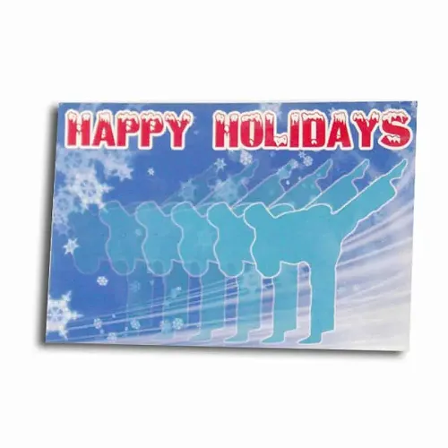 White Christmas Karate Postcard Set- Martial Arts Holiday Post Card ...