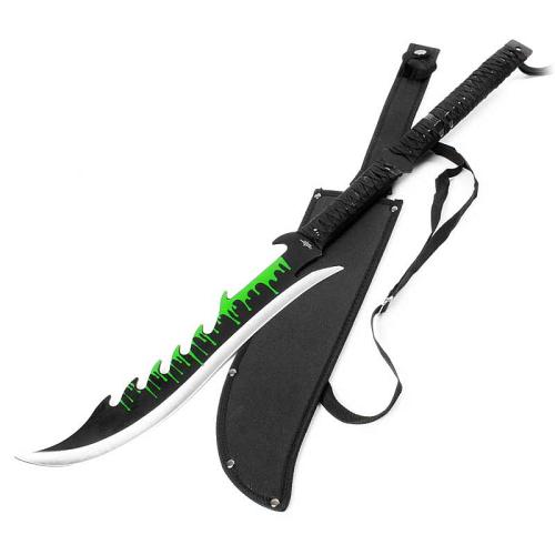 Zombie Killer Death Blade - Apocalypse Slayer Sawback Machete - Green ...