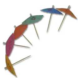 Assorted Parasol Picks - Parasol Pick - Umbrella Toothpicks